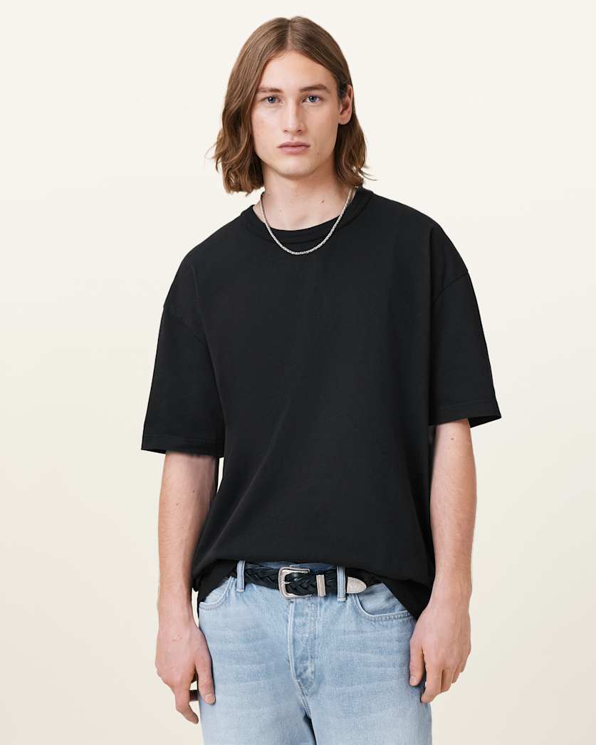 Sonny Short Sleeve T-Shirt Jet Black | ALLSAINTS